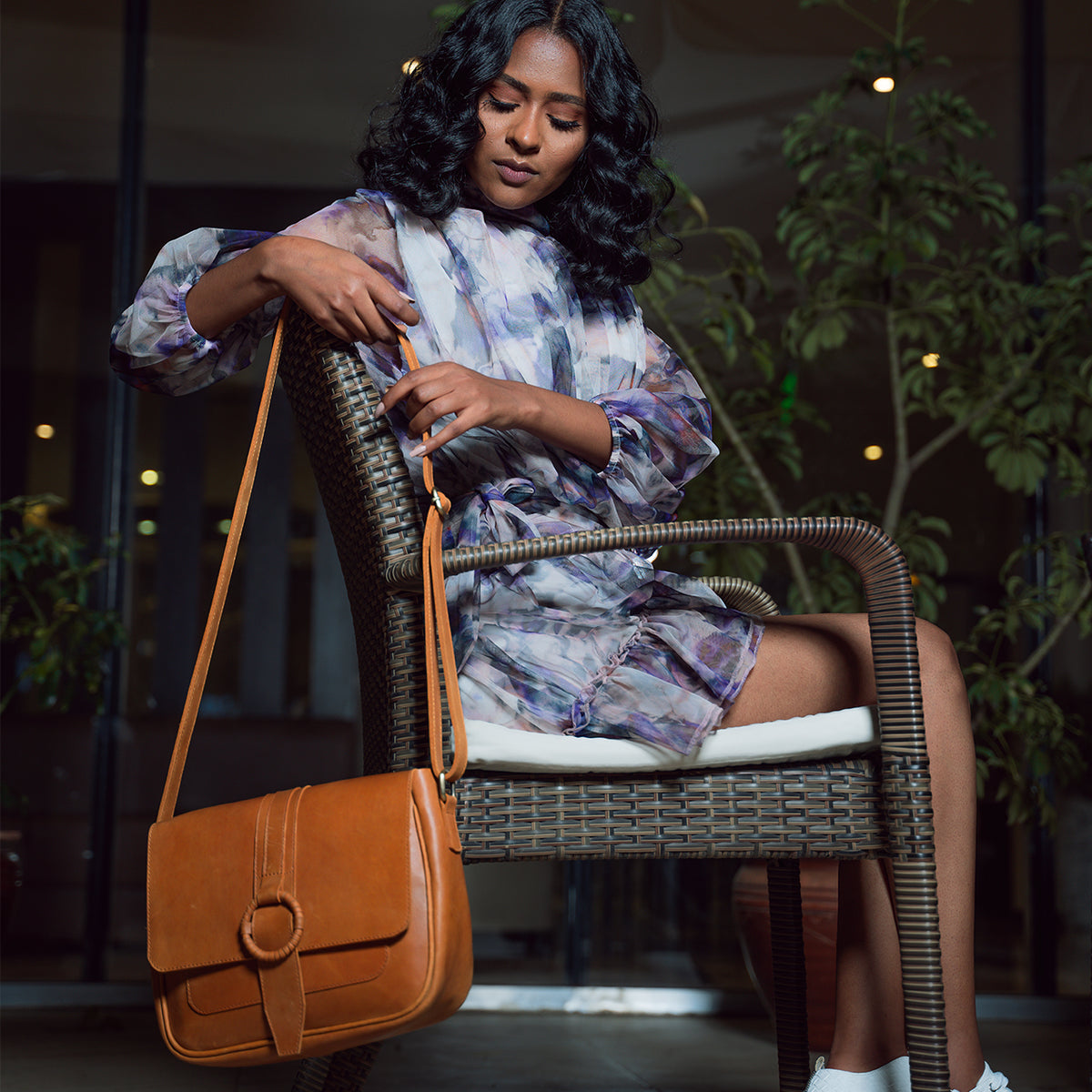 Tina Crossbody: Rust Brown – SKADMAS